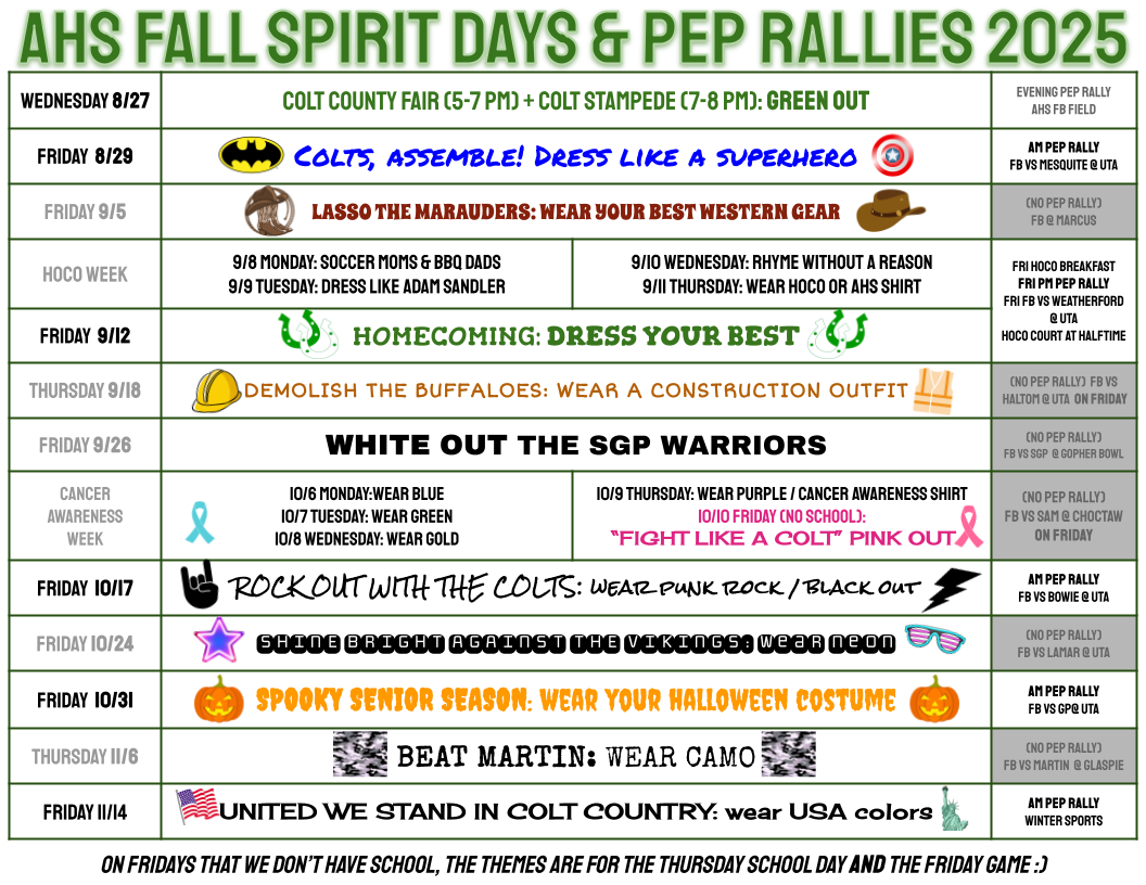 School Schedules - Arlington High School