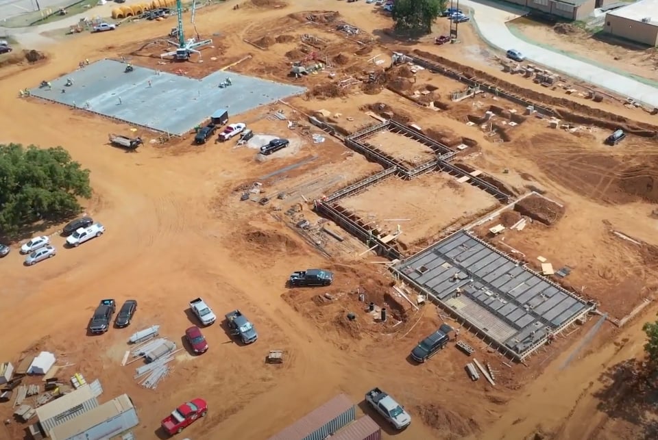 Watch drone video of Webb Elementary construction » Arlington ISD
