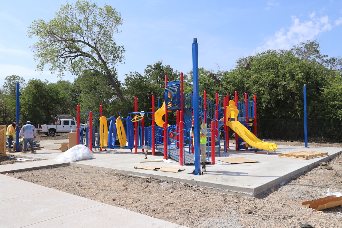 New elementary playgrounds under construction again
