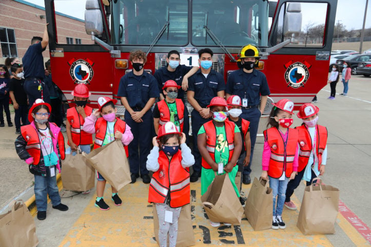 Fire academy students teach fire safety at elementary schools ...