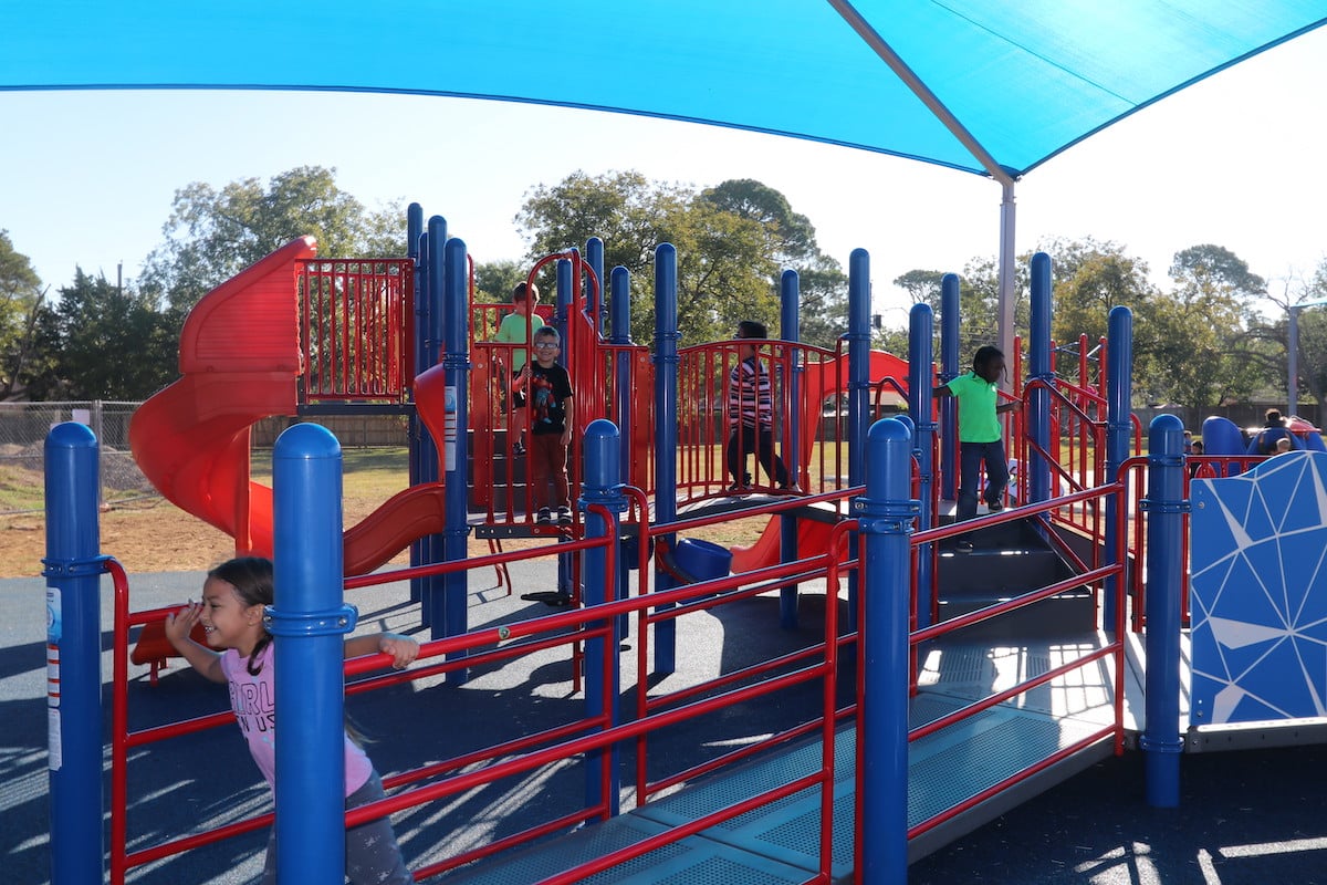New playgrounds open at Wimbish World Language Academy