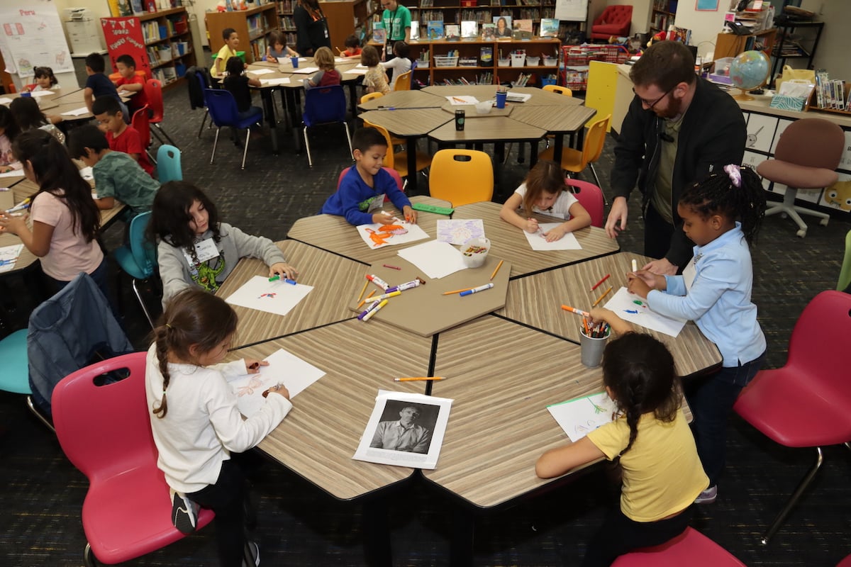 French author visits Wimbish World Language Academy