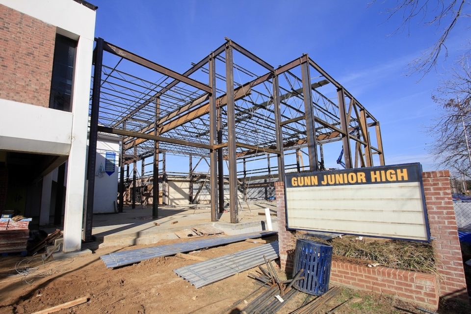Gunn Junior High construction update » Arlington ISD