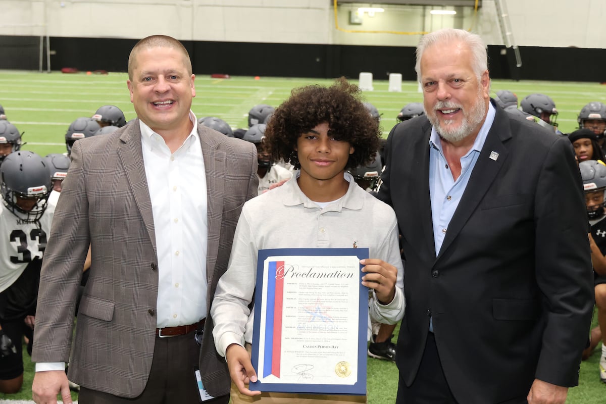 Sept. 23, 2024, named Cayden Person Day by Mayor Jim Ross