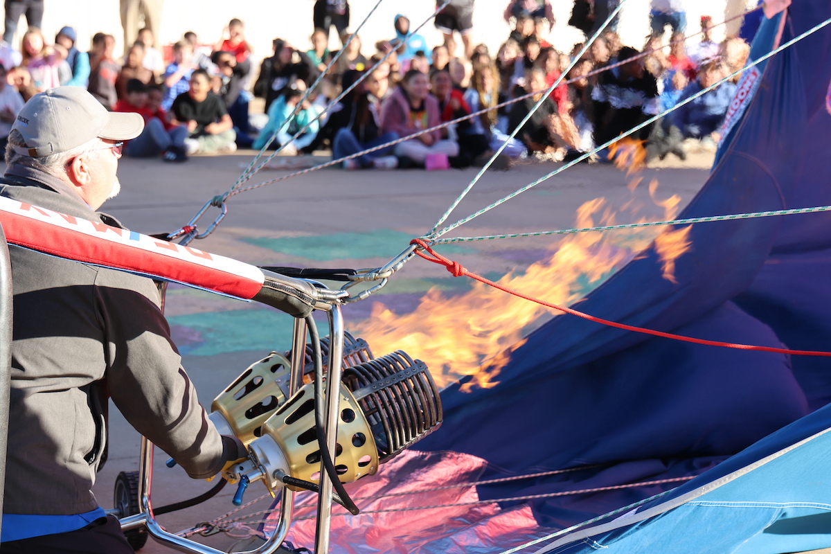 RE/MAX hot air balloon at Short Elementary inspires students