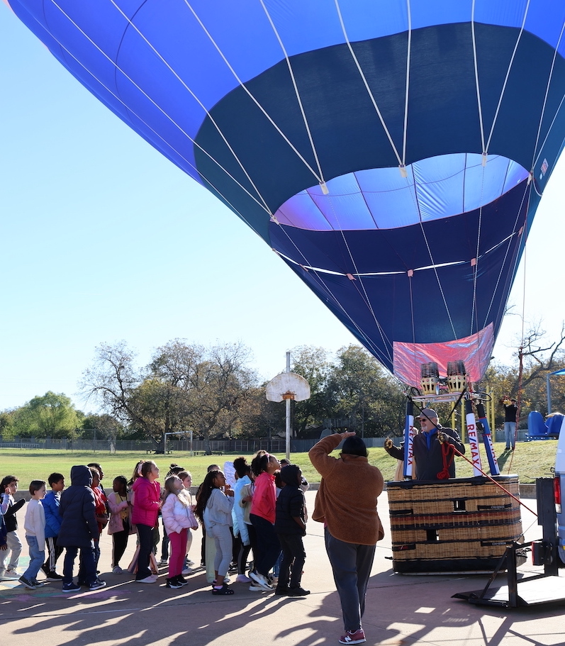 RE/MAX hot air balloon at Short Elementary inspires students