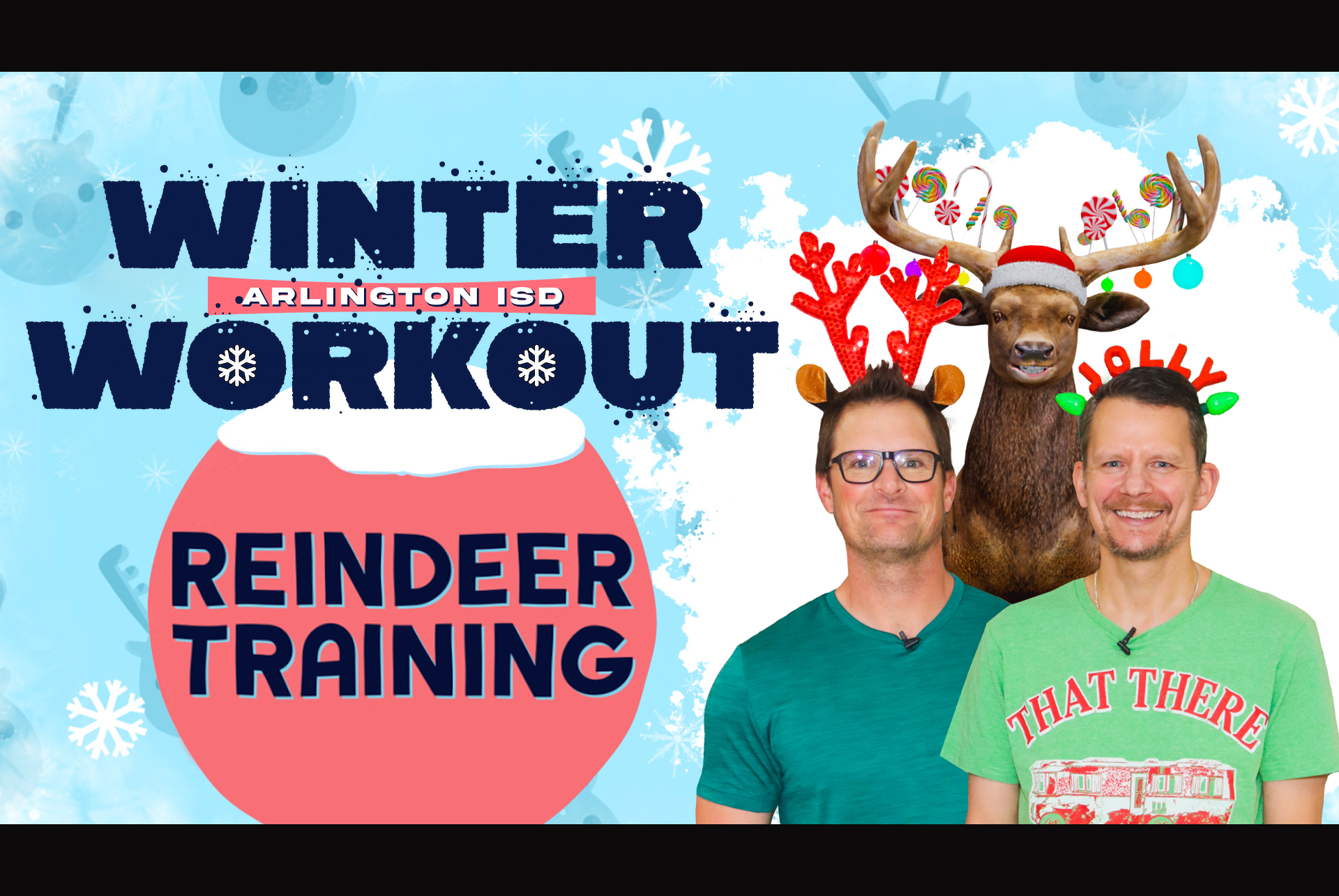 Reindeer Training Winter Workout focuses on running